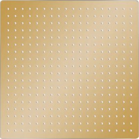 Dešťová sprchová hlavice nerezová ocel 50x50 cm čtvercová zlatá 147712