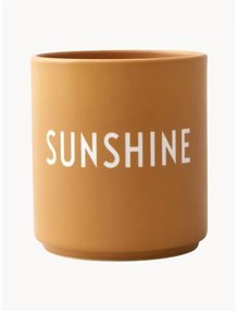 Designový pohárek's nápisem Favourite SUNSHINE