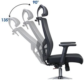 Kancelářská židle ERGODO AVILA černá