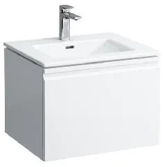 Laufen Pro S - Skříňka s umyvadlem, 600x500 mm, 1 zásuvka, lesklá bílá H8609614751041