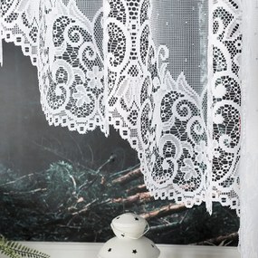 Dekorační oblouková krátká záclona na žabky BERENIKA 170 bílá 400x170 cm MyBestHome