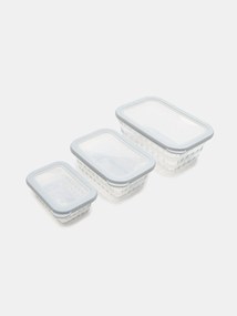 Sinsay - Nádoby na potraviny s víkem 3 pack - šedá