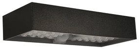Exteriérové ​​solární nástěnné LED svítidlo Brick, 1x LED 6w, černá, pohybový senzor