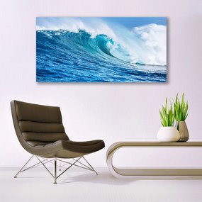 akrylový obraz Vlny Moře Nebe Mraky 120x60 cm