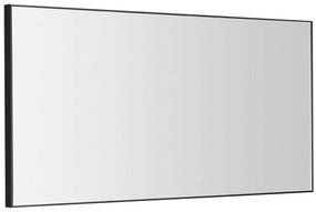 Sapho - Zrcadlo Arowana v rámu, 100x50 cm, černá mat AWB1050