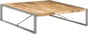 vidaXL Konferenční stolek 140 x 140 x 40 cm hrubé mangovníkové dřevo [321579] Barva: Šedá