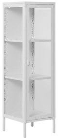 House Nordic Úzká bílá vitrína BRISBANE 140 cm