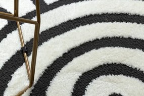 Dywany Łuszczów, Kusový koberec Mode 8629 cream/black, 200x290, bílá, černobílá, kancelář