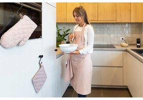 Růžová bavlněná kuchyňská chňapka Tiseco Home Studio