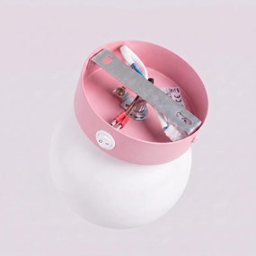 Sollux Lighting Nástěnné svítidlo YOLI 1 růžové s vypínačem