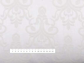 Biante Dekorační běhoun na stůl PM-076 Zámecký vzor na smetanovém 45x120 cm