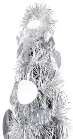 320991 vidaXL Pop-up umělý vánoční stromek stříbrný 120 cm PET