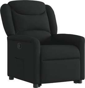 Zvedací polohovací křeslo černé textil 3303196