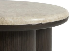 Kulatý odkládací stolek s mramorovou deskou ø 45 cm Piazze – Unique Furniture