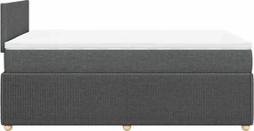 Box spring postel s matrací tmavě šedá 120x200 cm textil 3287417