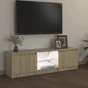 vidaXL TV skříňka s LED osvětlením 120x30x35,5 cm [804290] Barva: Černá