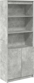 Skříň highboard betonově šedá 70 x 35 x 180 cm kompozitní dřevo 3328474