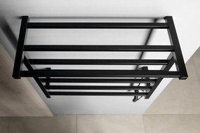 Sapho, ELZOR Elektrický sušák ručníků 500x470mm, 60W, černá matná, EB510