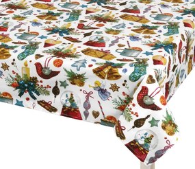 Bellatex Ubrus VÁNOCE Vánoce Červená,Zelená,Bílá rozměr 120x140 cm