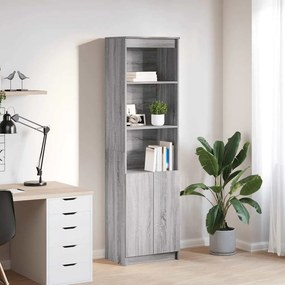 Vysoká deska šedá sonoma 50x35x180 cm Dřevěná konstrukce 3328467
