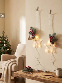 Sinsay - Sada závěsných vánočních LED dekorací ve tvaru hvězdiček 2 pack - clear