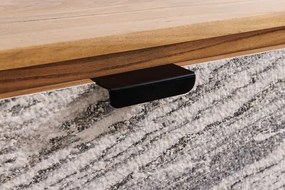 Designový závěsný TV stolek Callison 160 cm akácie / vzor kámen