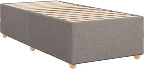 Box spring postel s matrací taupe 80x200 cm textil 3291125