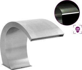 vidaXL Bazénová fontána s LED osvětlením nerezová ocel 30 x 60 x 45 cm