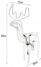 Ruhhy Svítící pohyblivý SOB teplá bílá barva 216 LED
