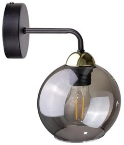 Keter Lighting | Nástěnné svítidlo OSMO 1xE27/60W/230V černá/zlatá | NA0205