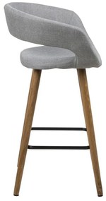 Designová pultová židle Natania světle šedá