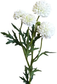 Bílé umělé chryzantémy 61cm