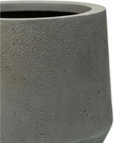 Designový květináč NEXORA, sklolaminát, 31x28 cm, šedý