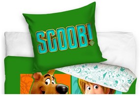Carbotex Dětské povlečení Scooby Doo Zelená Čtyřka 140x200 + 70x90