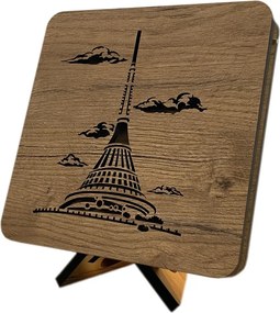Li-Go "Ještěd" lampa 19x19 cm provedení povrchu: ořech