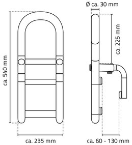 Ridder, Podpůrné madlo na vanu, bílá, A00300101