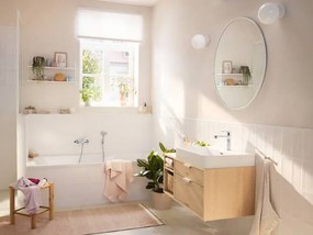 Hansgrohe Rebris S, páková vanová baterie na zeď se 2 průtoky, chromová, 72443000