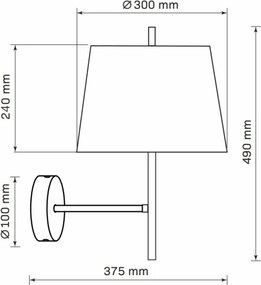 Nástěnná lampa ELENA 1xE27/20W/230V bílá