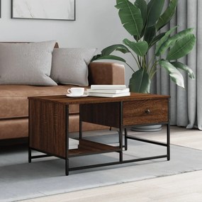 vidaXL Konferenční stolek 85,5x51x45 cm kompozitní dřevo [835341] Barva: hnědý dub