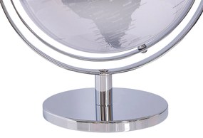 Globus stříbrny 33 cm DRAKE Beliani