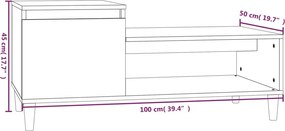 vidaXL Konferenční stolek 100 x 50 x 45 cm kompozitní dřevo [821129] Barva: šedá sonoma