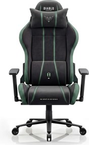 Látková herní židle černo-zelená Diablo X-One 2.0 Forest Green King