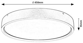 Rabalux 71289 - LED Stropní svítidlo DEWSON LED/37W/230V