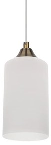 Závěsná lampa M&M patina/bílá