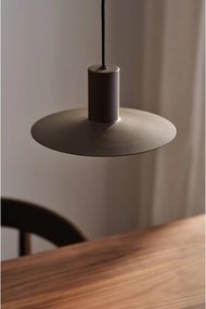 Hnědé hliníkové stmívatelné závěsné svítidlo ø 25 cm Evan – Jotex