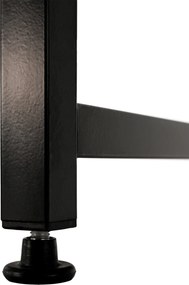Psací stůl, dub / černá, 150x60 cm, MELLORA