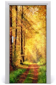 Fototapeta na dveře les podzim 85x205 cm
