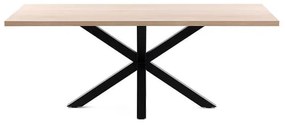 Jídelní stůl arya table 160 x 100 cm černý, přírodní MUZZA