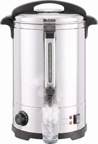 HOMCOM ohřívač vody 6,5 L, 1500 W, nerezová ocel, s termostatem, funkcí udržování teploty a výpustným kohoutkem