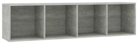 Petromila Knihovna/TV skříň betonově šedá 36 x 30 x 143 cm dřevotříska